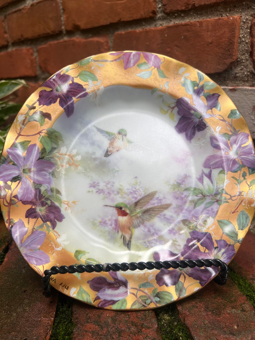 Ruby Splendor, Lena Liu Limited Edition Plate, Second Issue, Delicate ...