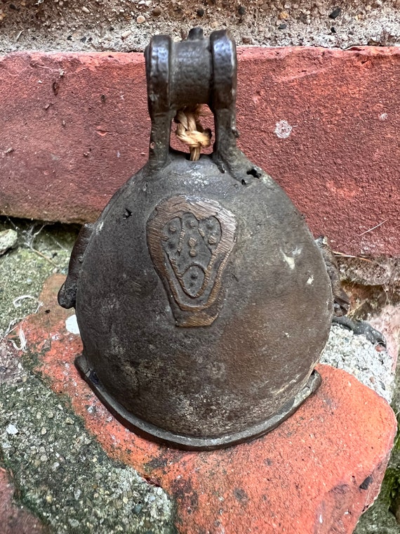 Antique Cooper Bell Made in Java Wood Tongue - Etsy