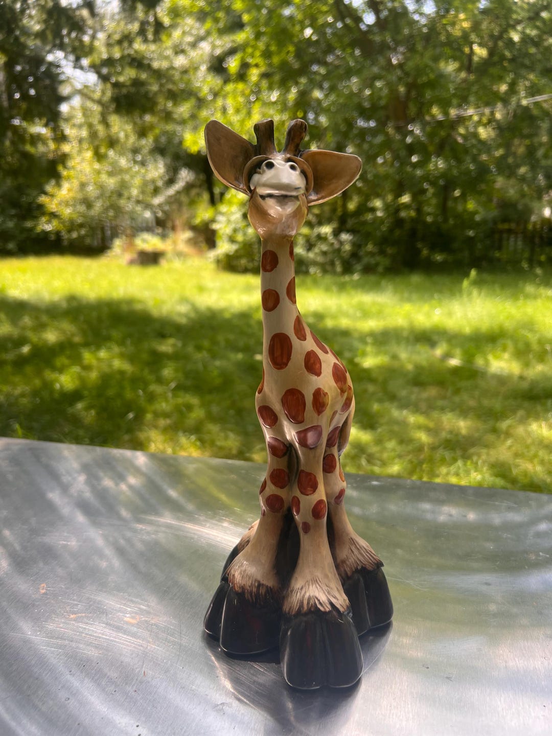Vintage 1997 John Raya Kitchy Ceramic Art Beasties Animals Giraffe 11.5 ...