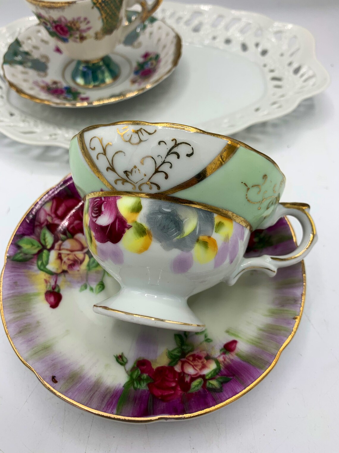 Unique vintage Japanese tiny tea cups | Etsy