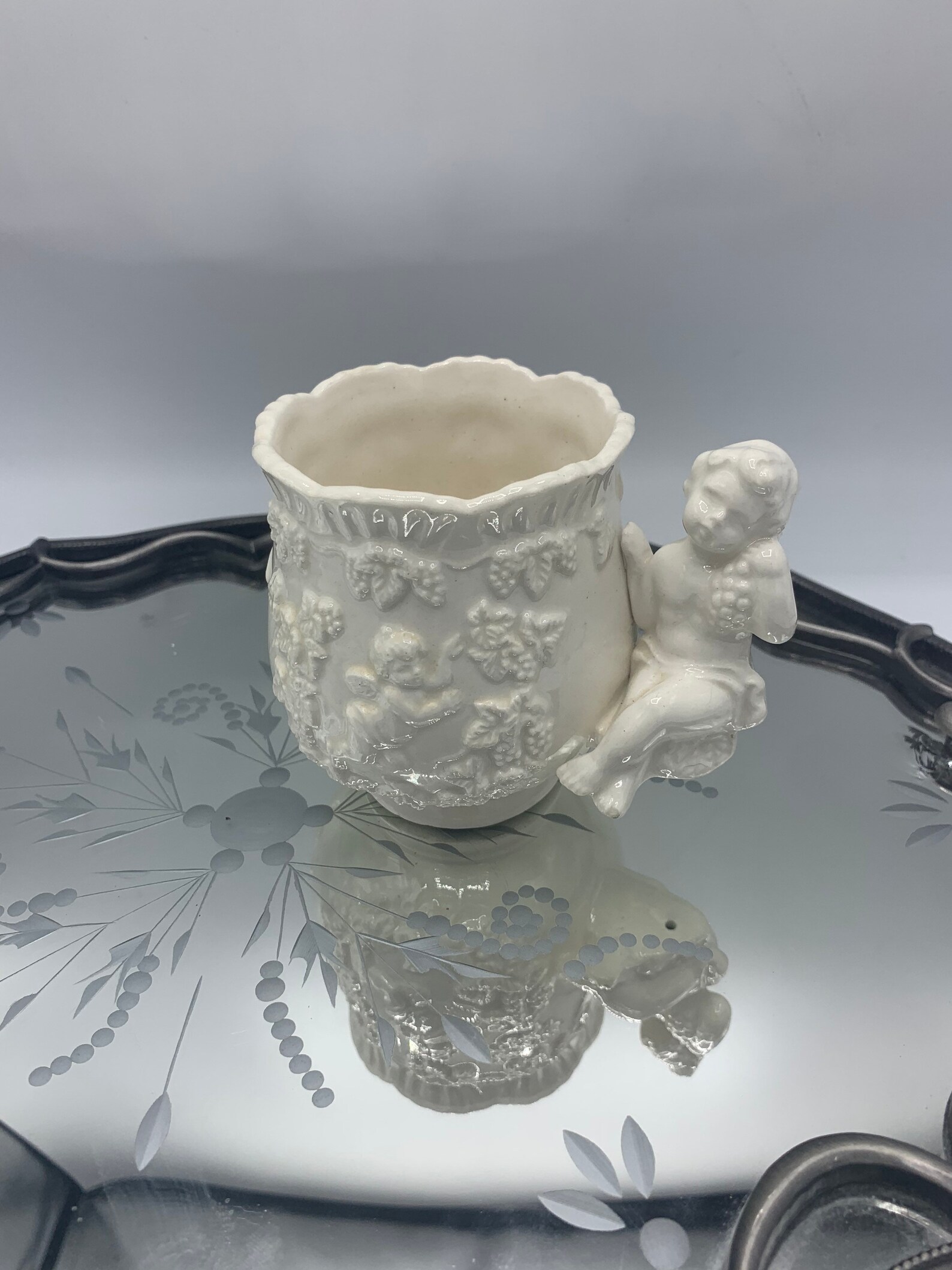 Lefton Renaissance 3571ceramic Cup Floral Hand Painted | Etsy