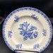 Rare Blue Floral Spode Plate - Etsy