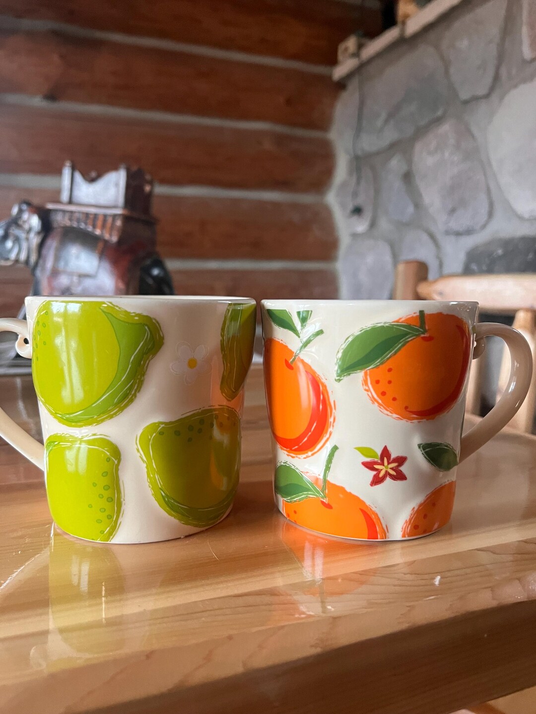 Starbucks Orange Citrus Ceramic Fruit Mug Garden Cottagecore Aesthetic ...