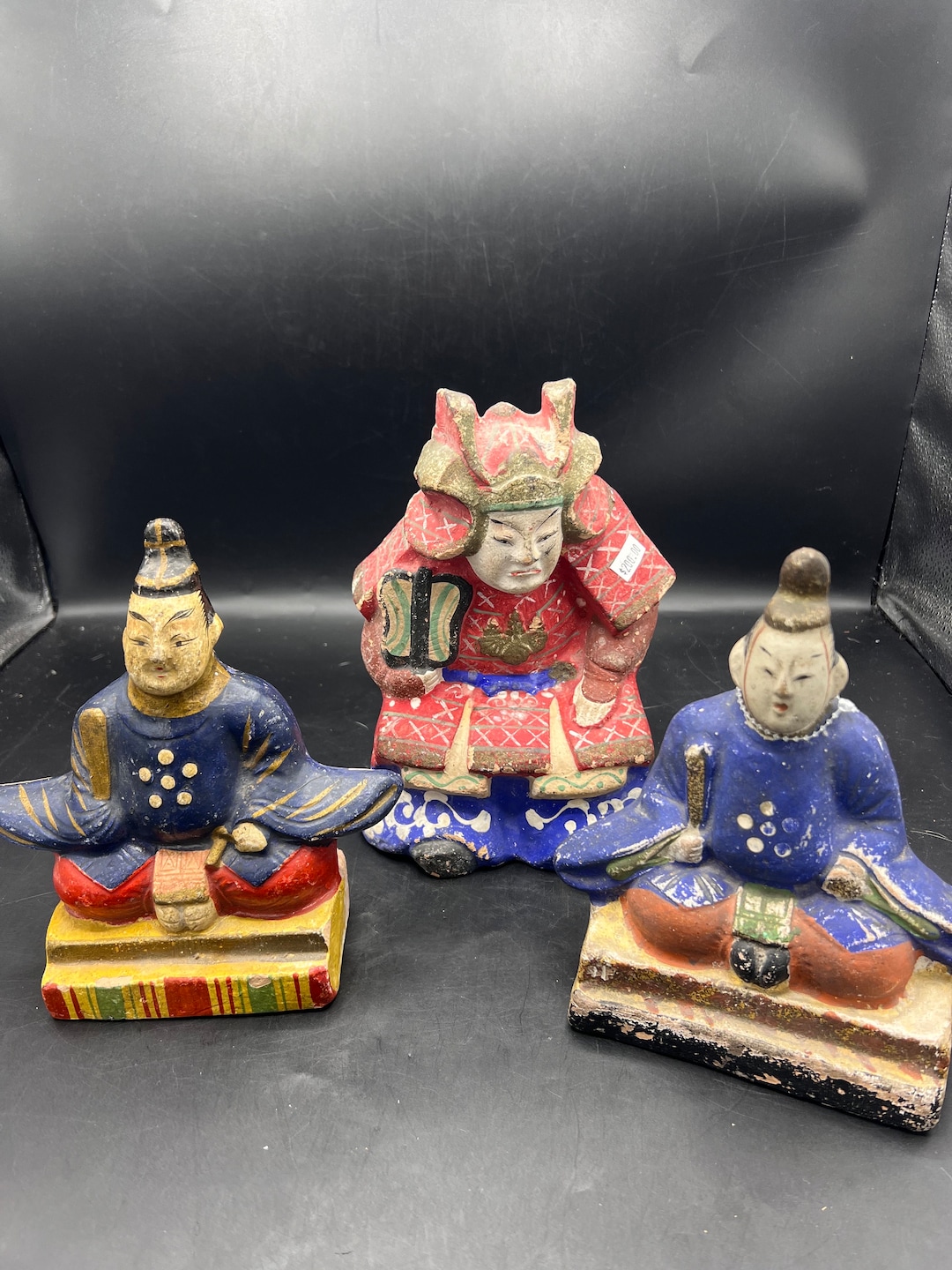 Japanese Clay/ Terracotta Ningyo Traditional Handicraft Kimono Emperor ...