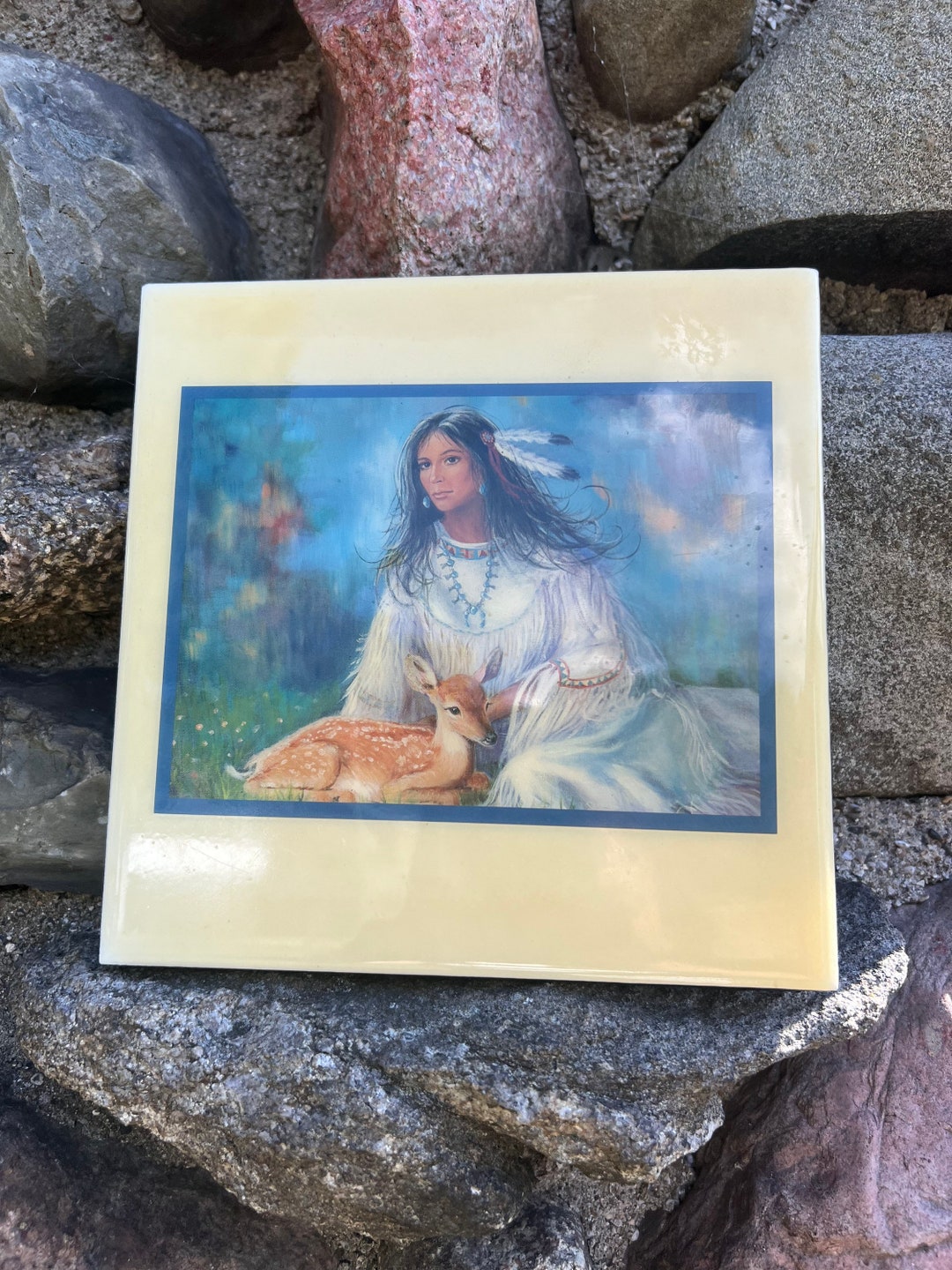 Marianne Caroselli “in Peace With Nature” Art Tile - Etsy