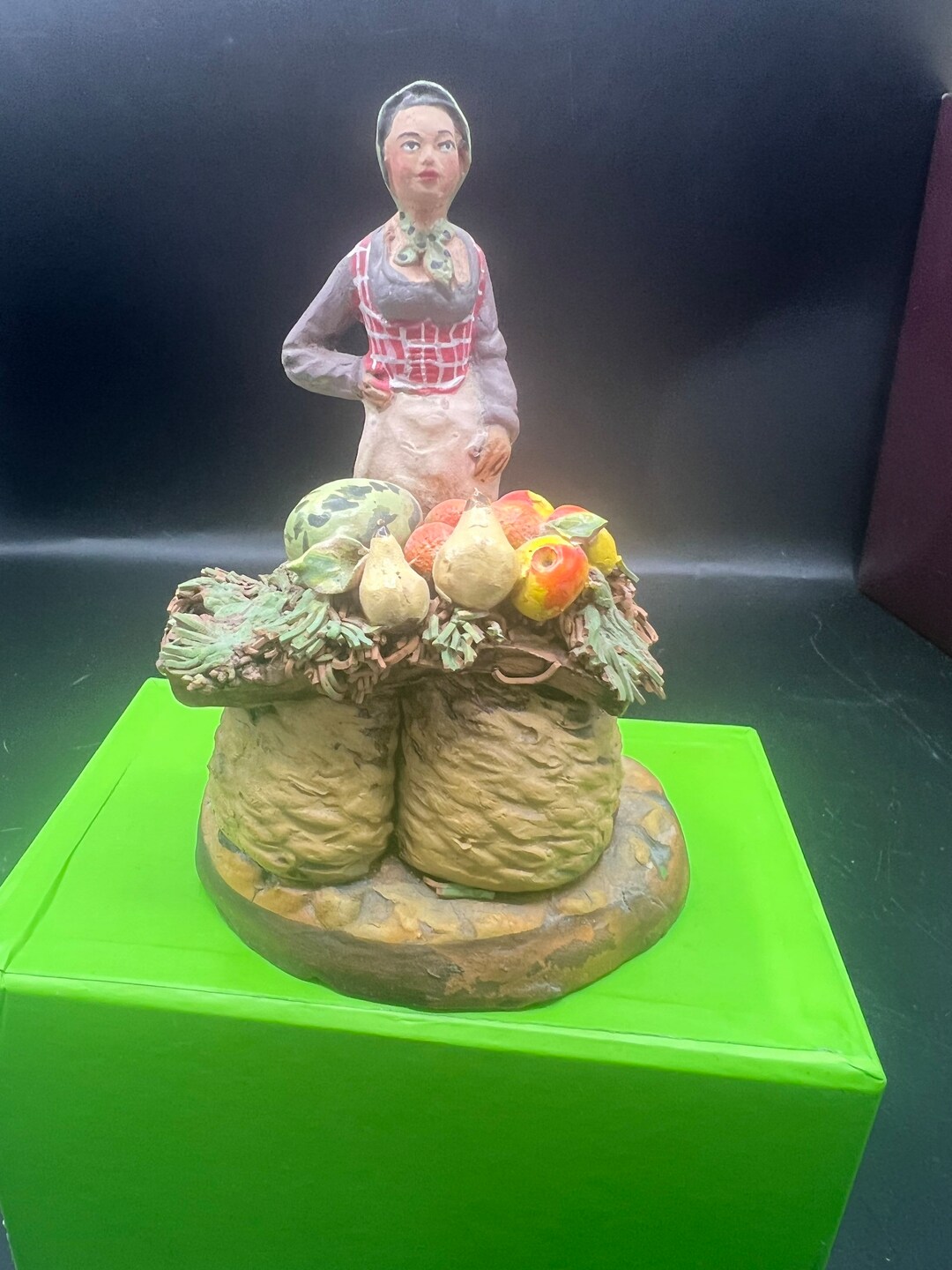 Vintage Handmade Clay Statue of Italian Merchant From Vatican ...