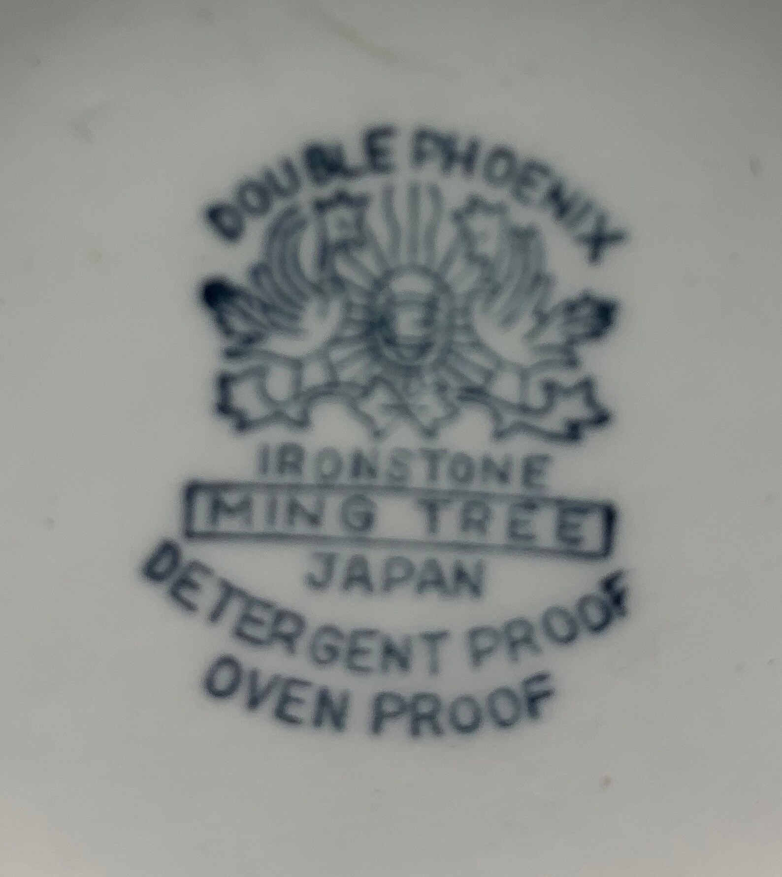 Ming Tree Double Phoenix Ironstone Nikko Japan Blue and White - Etsy