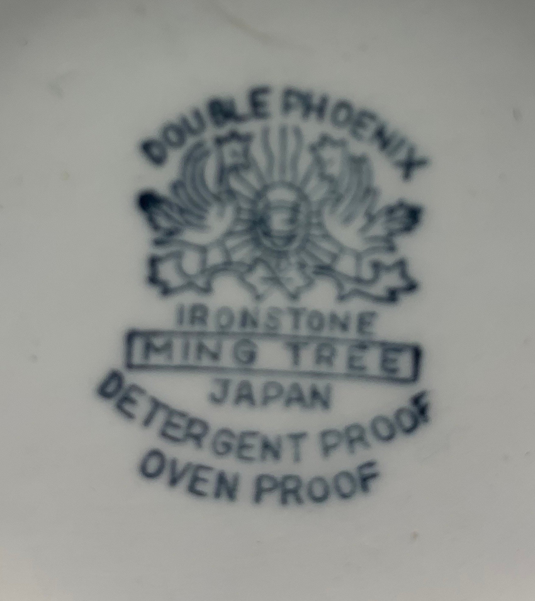 Ming Tree Double Phoenix Ironstone Nikko Japan Blue and White - Etsy