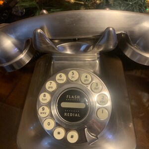 Vintage Polyconcept Push Button Corded Grand Phone Telephone Metal ...