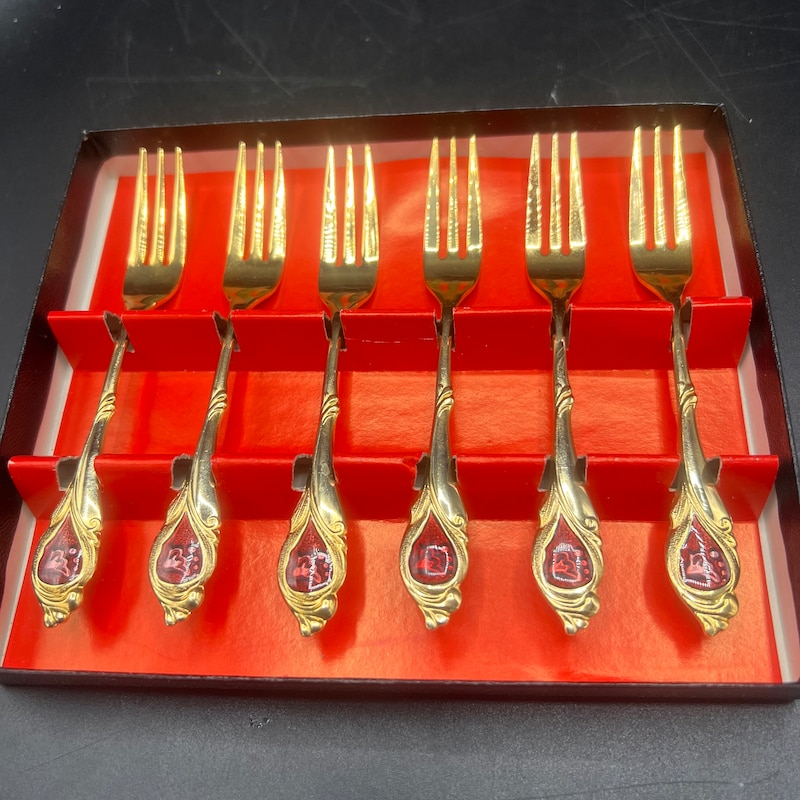 Spoon and Fork Gold Set - Etsy