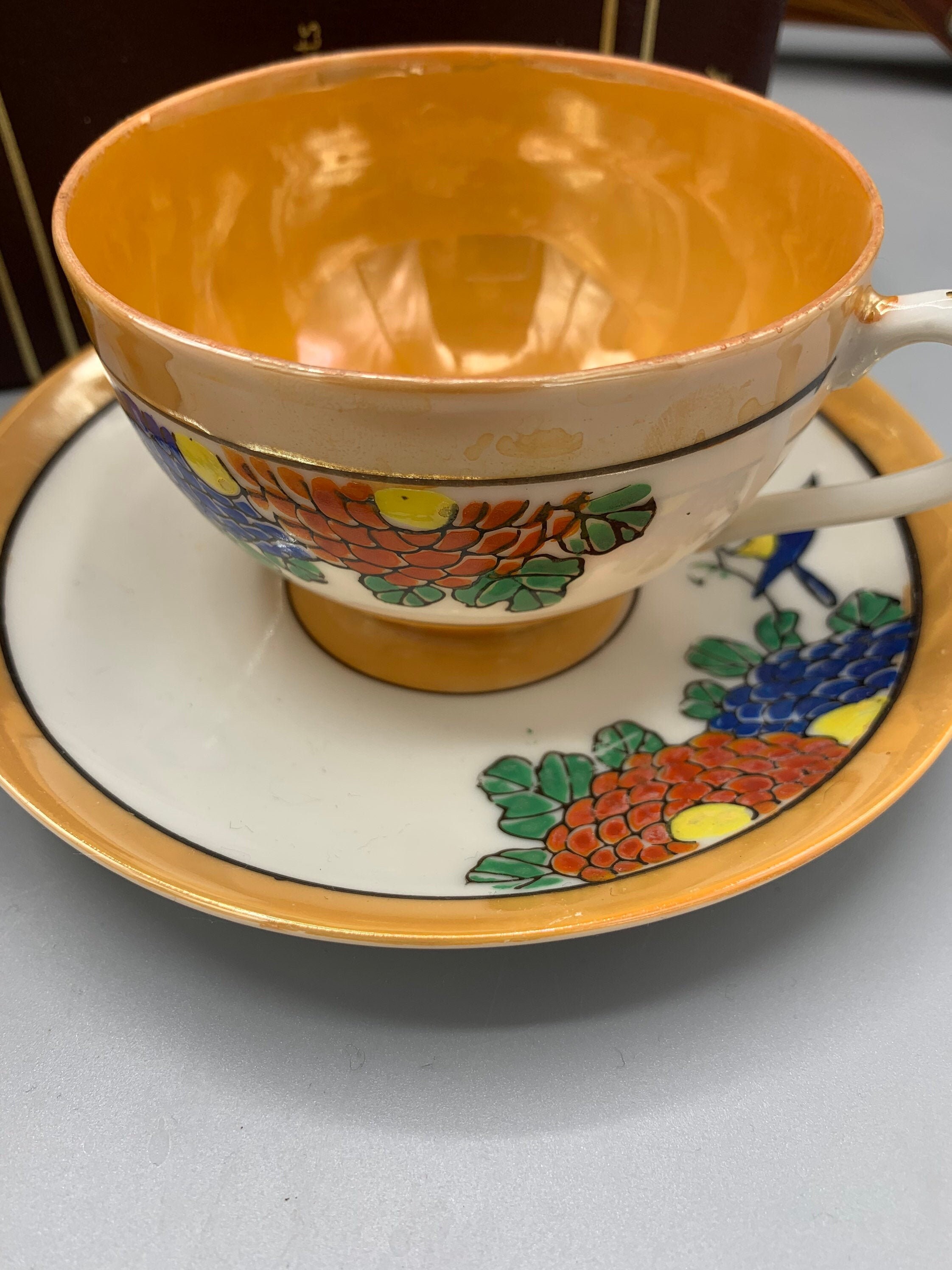 Nippon Lusterware Mini Tea Pot Cups and Saucers - Etsy
