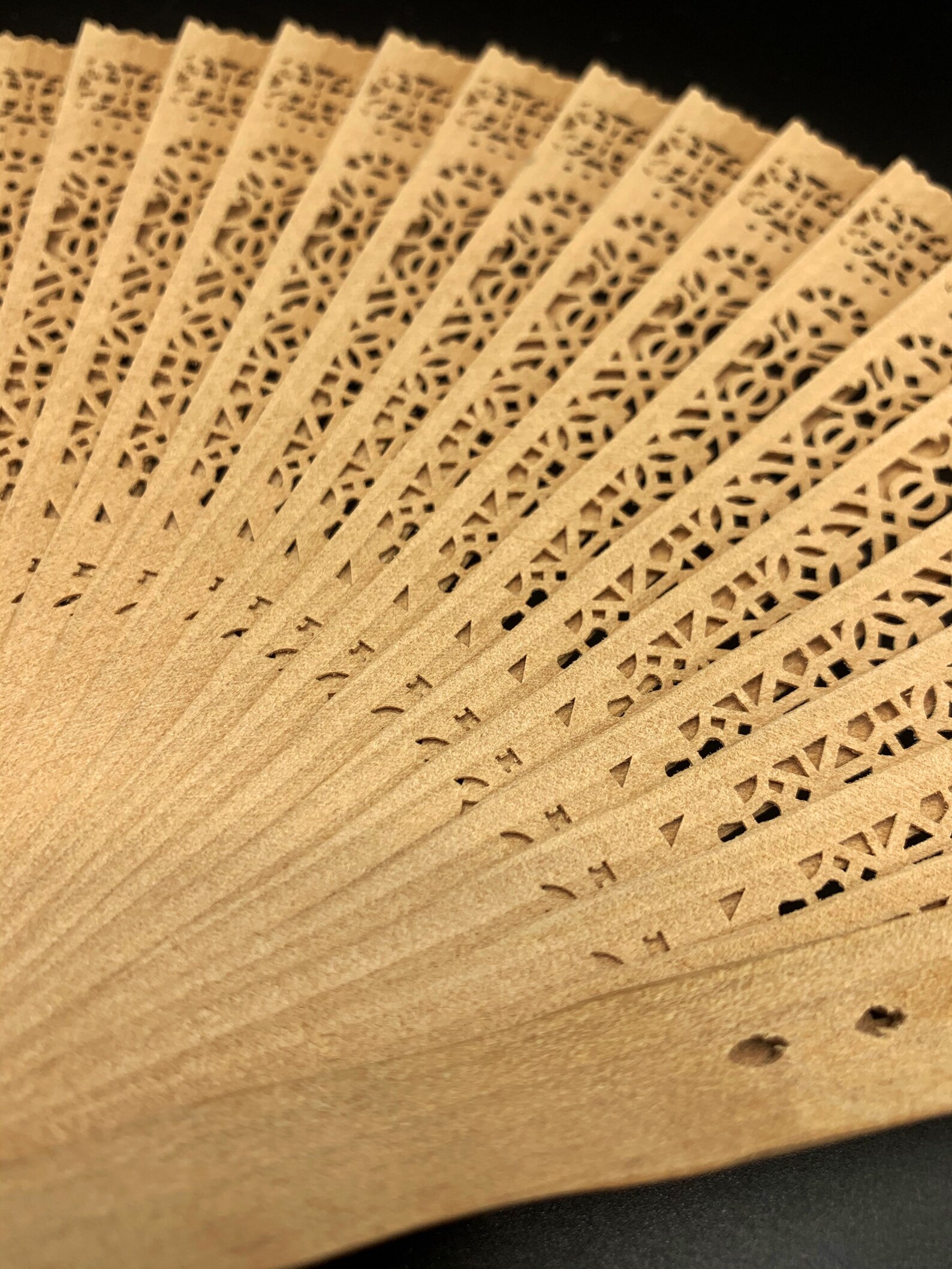 Vintage Chinese Carved Bamboo Wooden Hand Fan With Box/ - Etsy