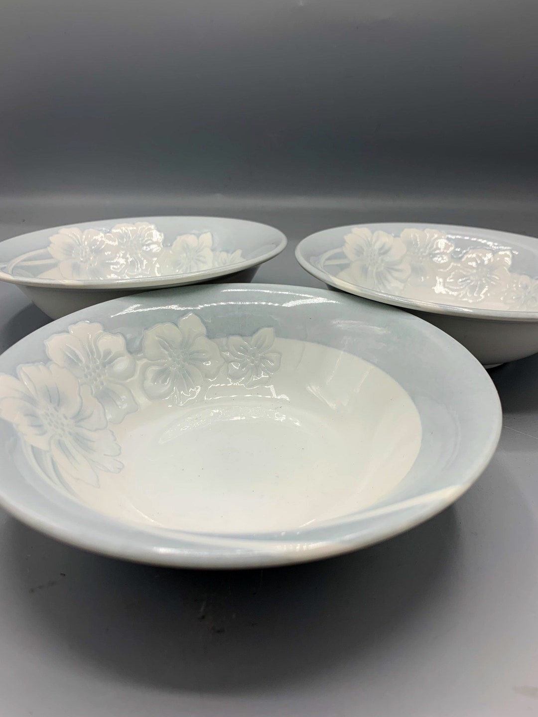 Givenchy Gray Floral Yamaka 5 Bowls Designer Givenchy Fleurs Givenchy ...