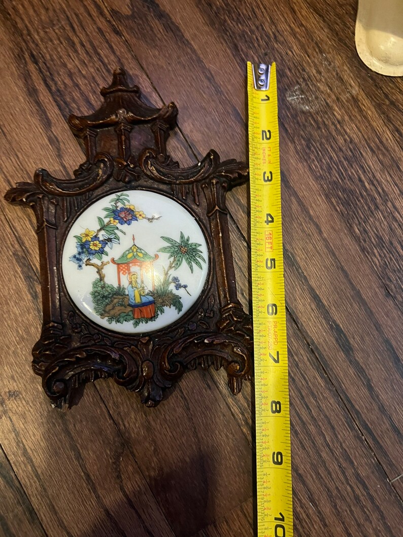 Vintage S.D. Baker Corp. Samson China Wall Plaques Vintage Cameo Asian ...