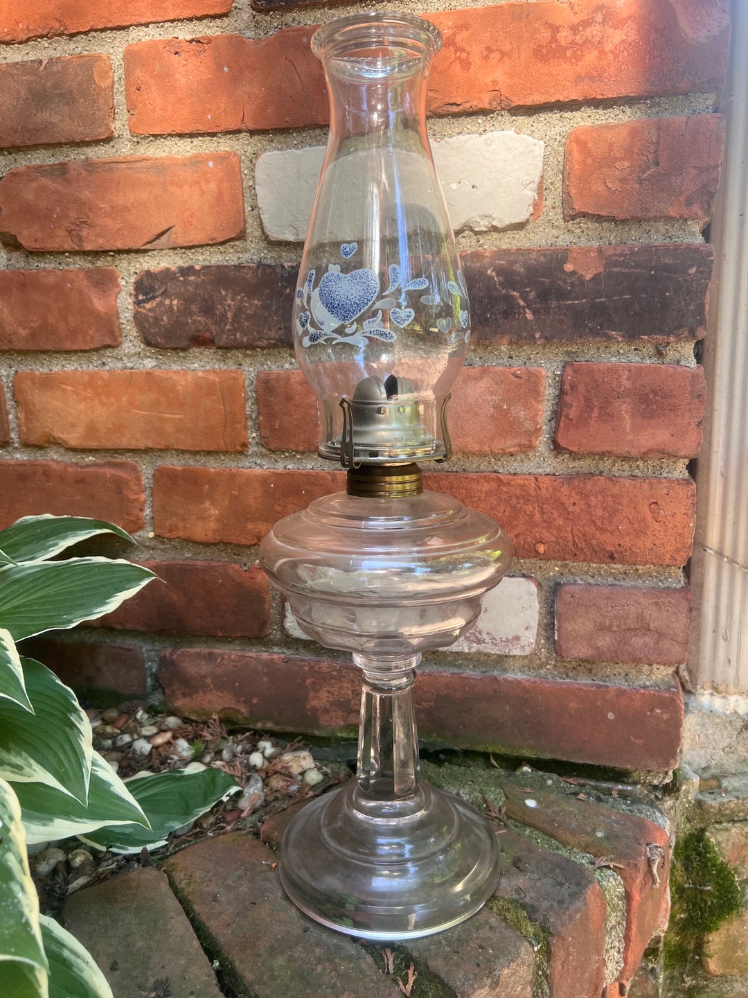 Antique Hurricane No 2 Queen Anne by Scovill Mfg Hurricane Oil Lamp ...