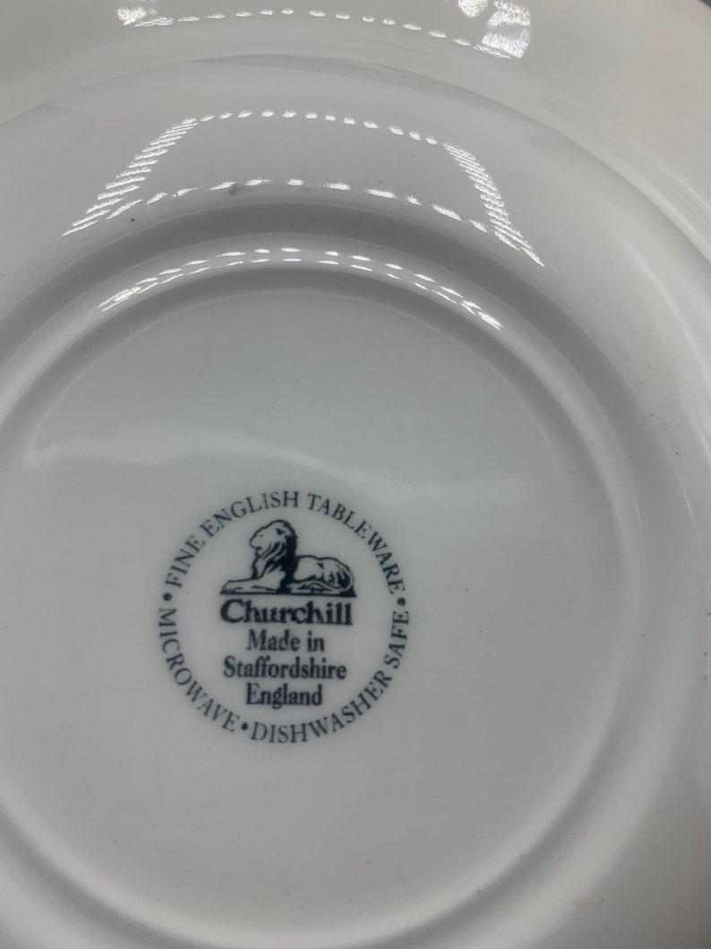 Churchill the Brook Blue , Rimed Soup Bowl - Etsy
