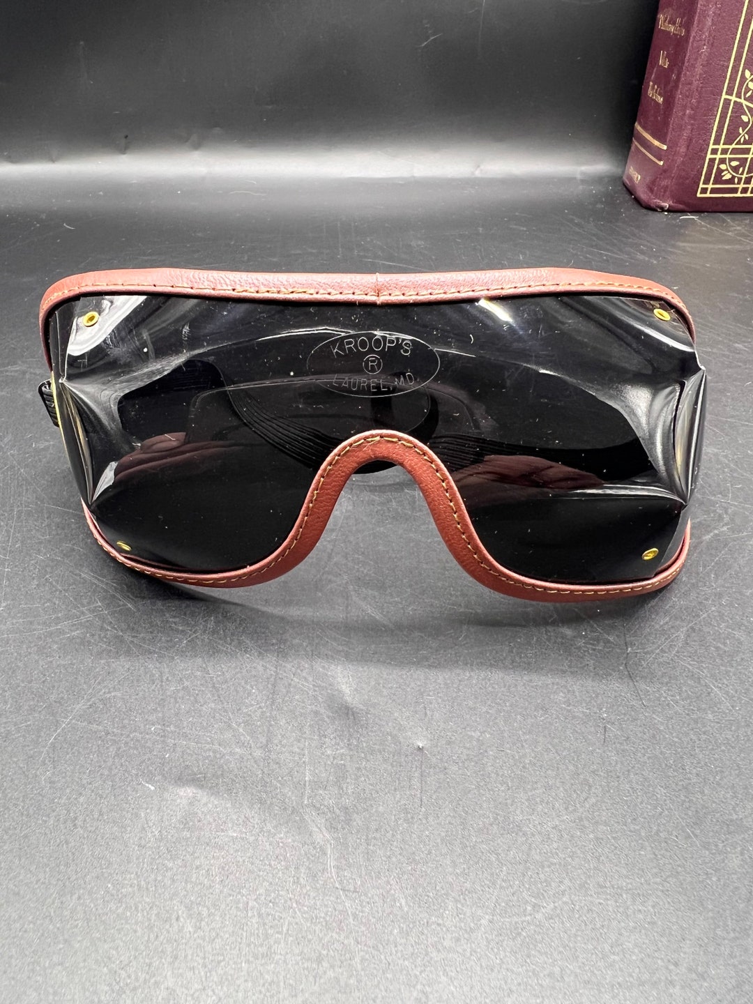 Vintage Tinted Kroops Boogie Goggles Aviator Motorcycle Sky Diving ...