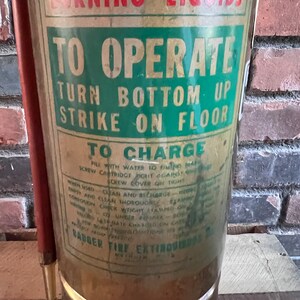 Vintage Badger Bell System Fire Extinguisher KS-6870/ Heavy Brass ...