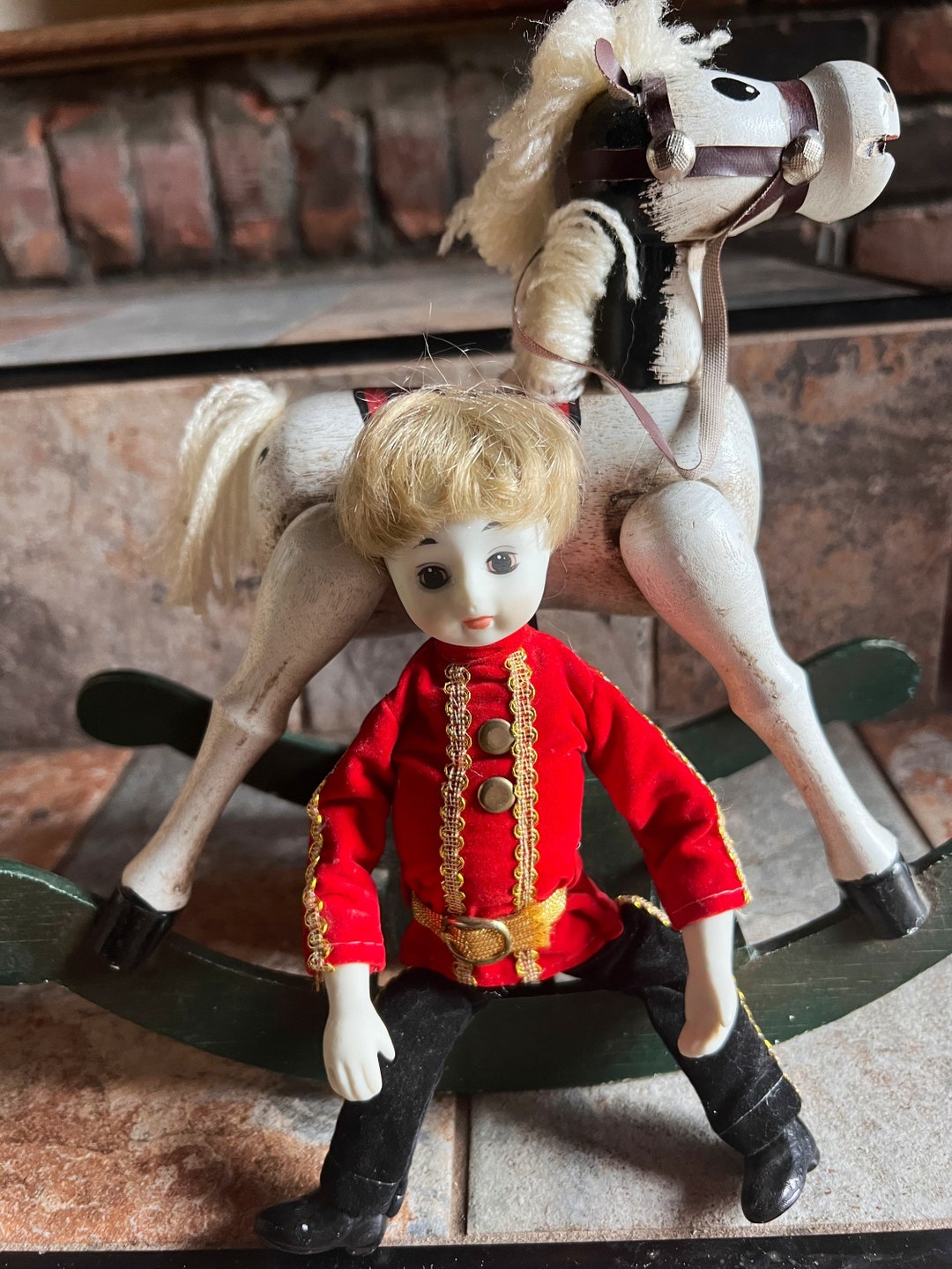1979 Enesco Musical Rocking Horse With Rider Wind up Plays “toy Land ...