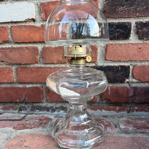 Large Clear Glass Kerosene Lamp - Etsy