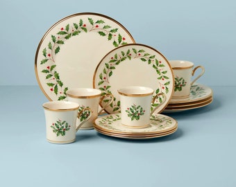 Lenox Holiday Dinner Plates - Etsy