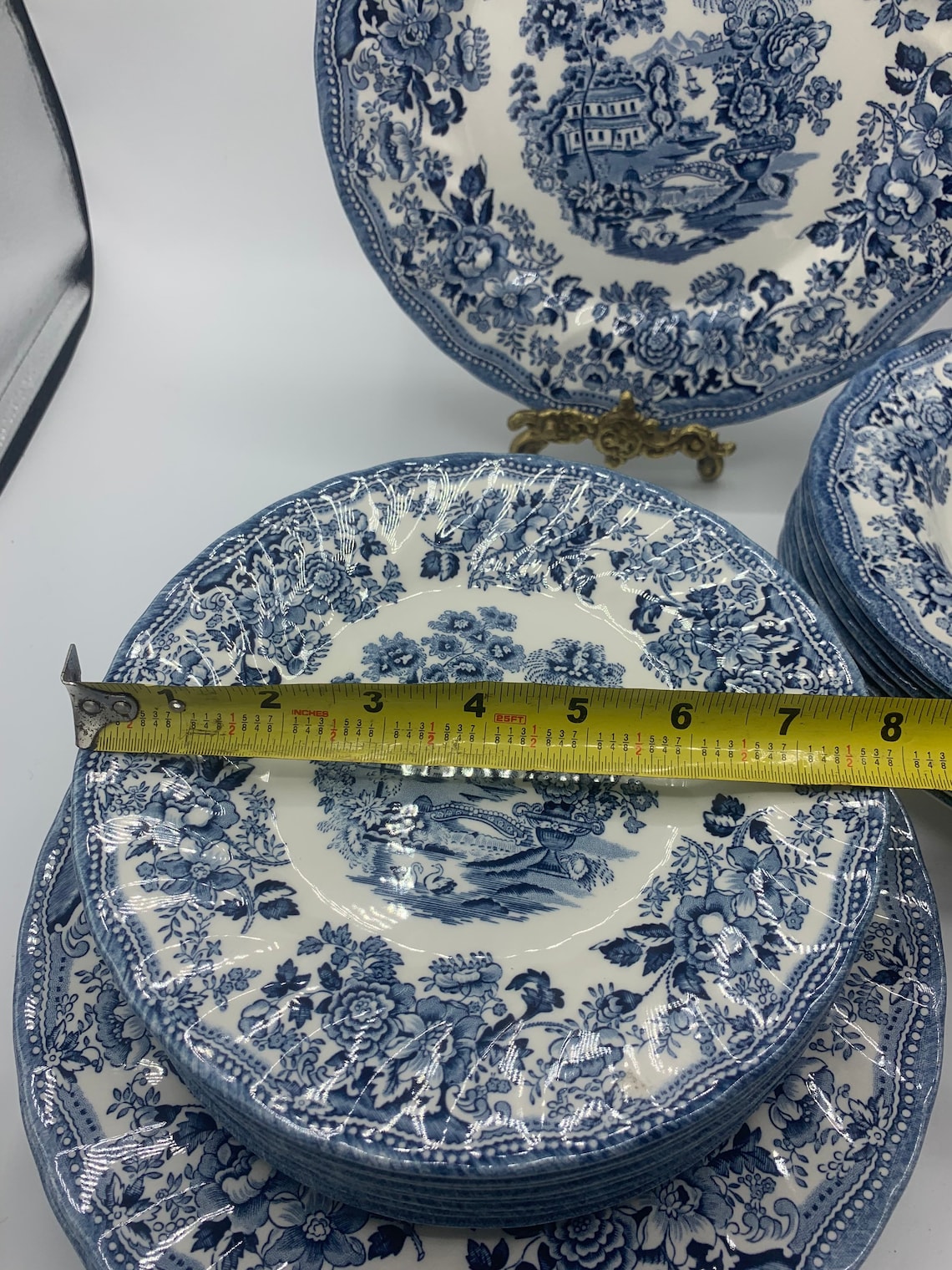 Churchill the Brook Blue Setting for One - Etsy