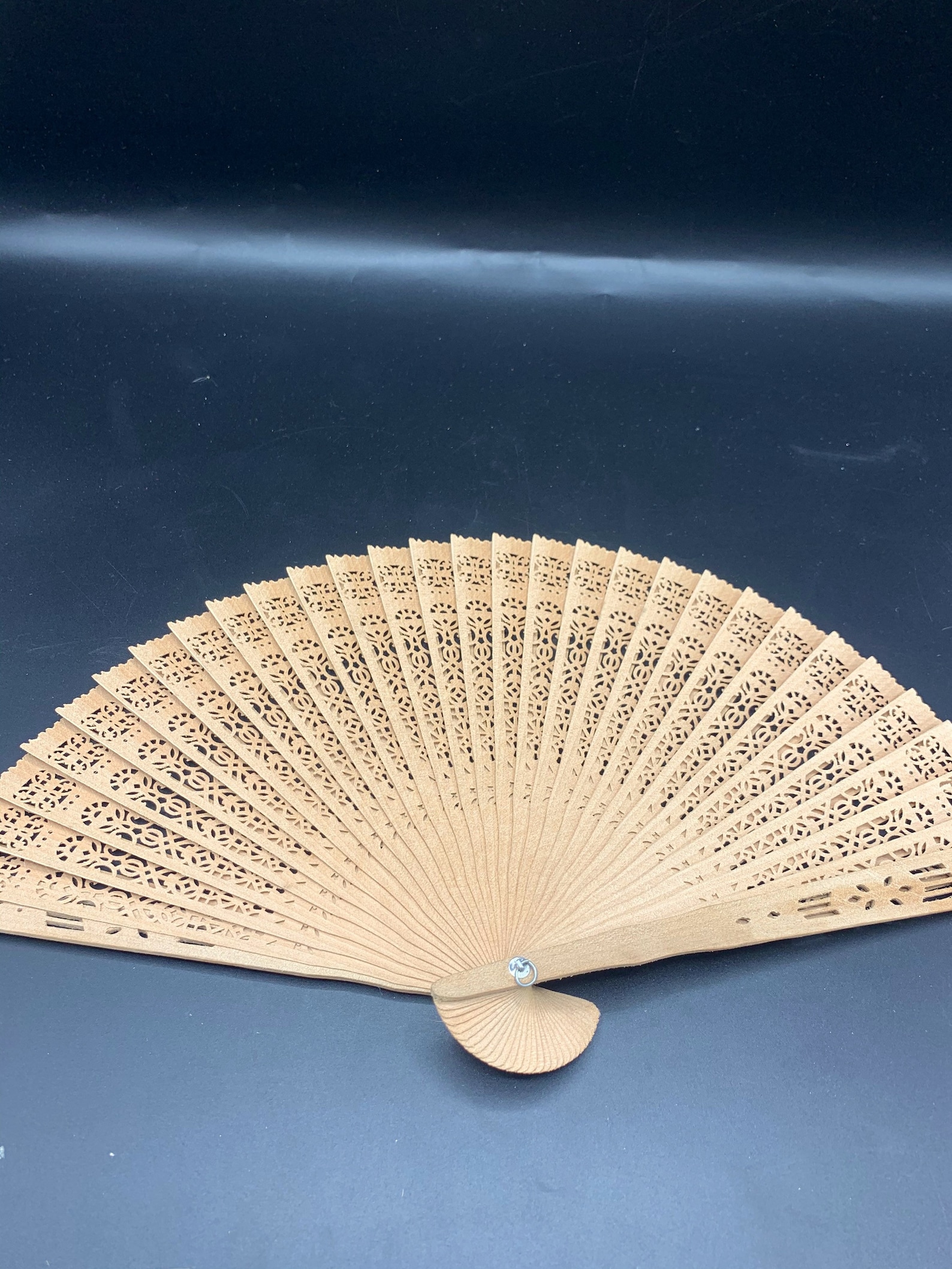 Vintage Chinese Carved Bamboo Wooden Hand Fan With Box/ - Etsy