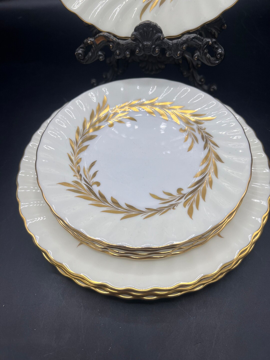 Minton Golden Symphony H4019 Plates /salad Plates/butter Plates - Etsy