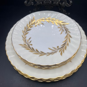 Minton Golden Symphony H4019 Plates /salad Plates/butter Plates - Etsy