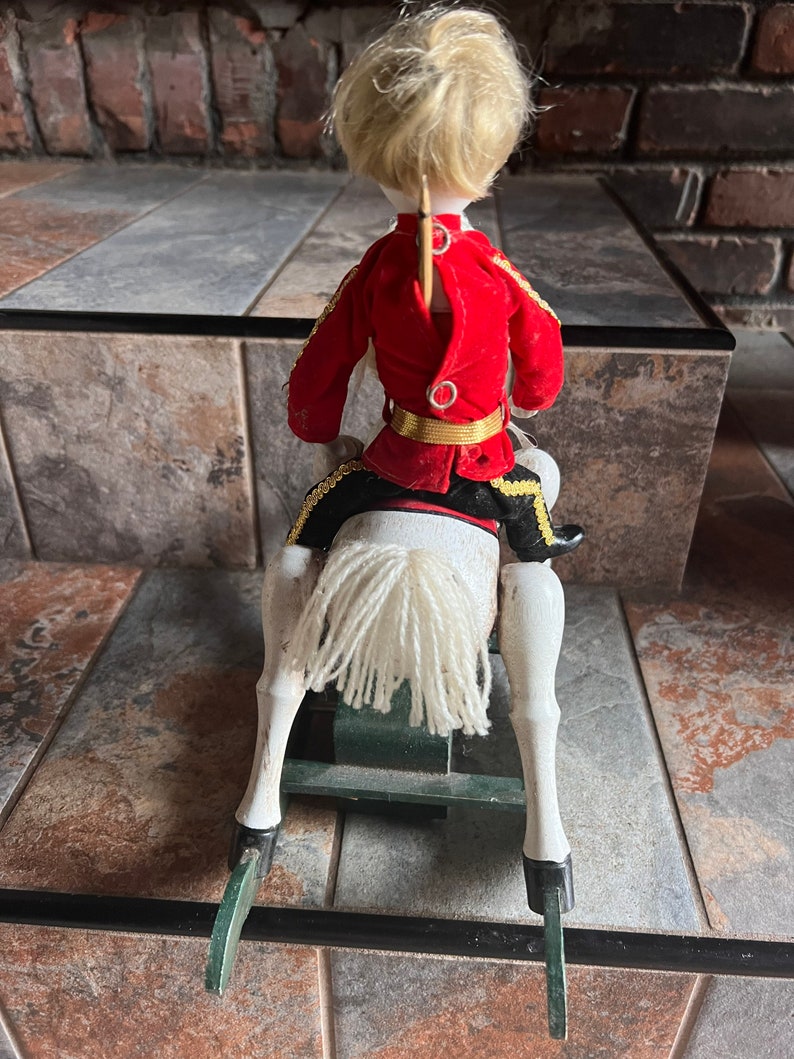 1979 Enesco Musical Rocking Horse With Rider Wind up Plays - Etsy