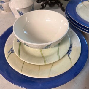 Faïencerie De Gien France Alice, Dinner Set 24 Pieces With Platter and ...