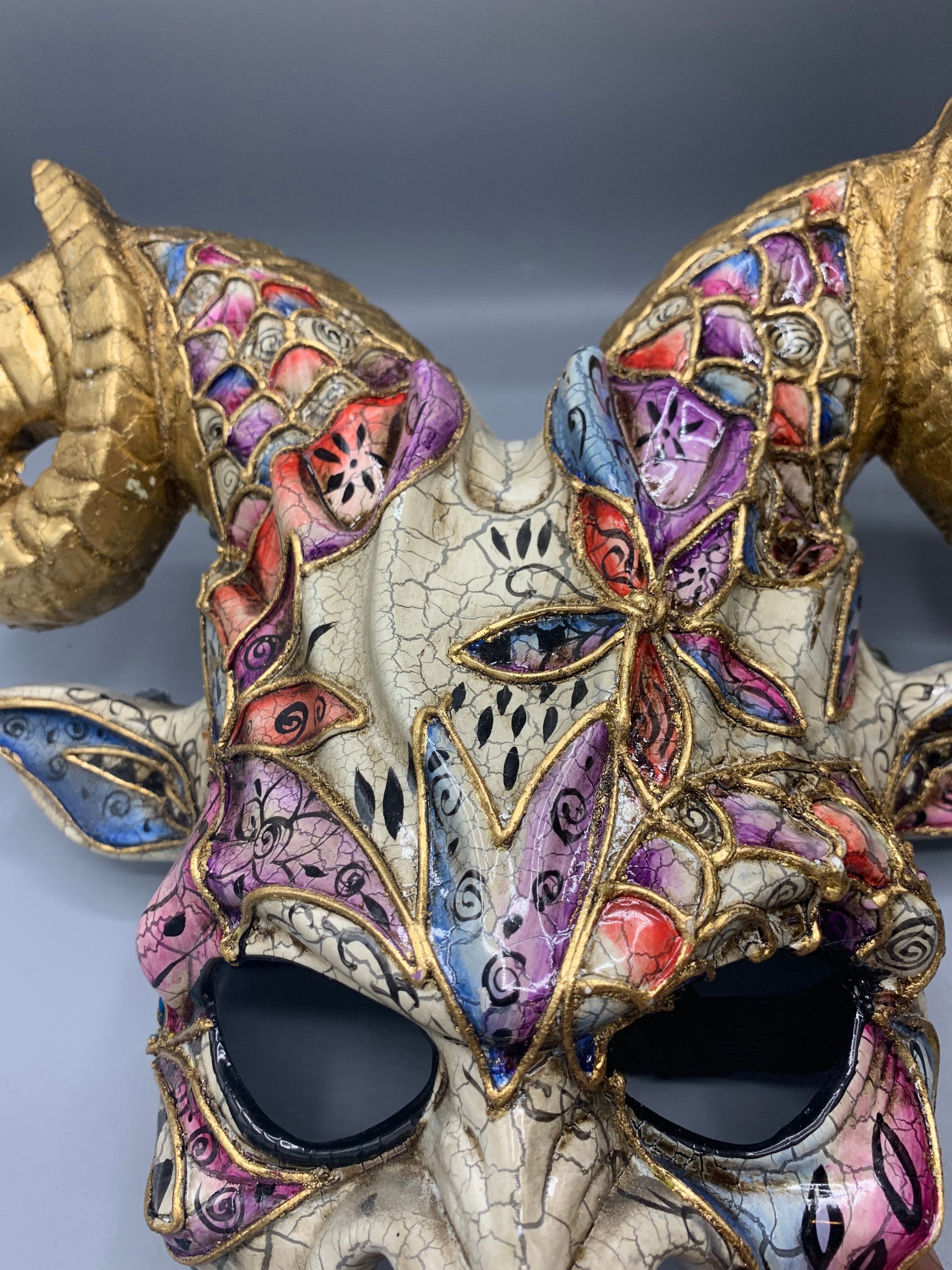 Authentic Venetian masks / fiber goblin mask / masquerade mask | Etsy