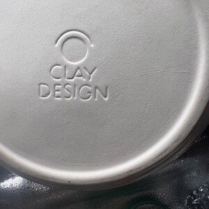 Clay Design Popcorn” Pottery Bowl and Platter / Ceramic Popcorn Set ...