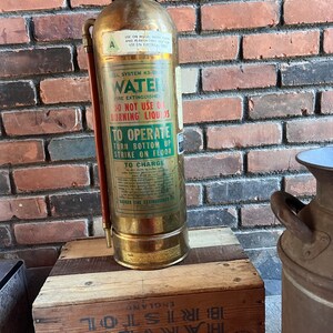 Vintage Badger Bell System Fire Extinguisher KS-6870/ Heavy Brass ...