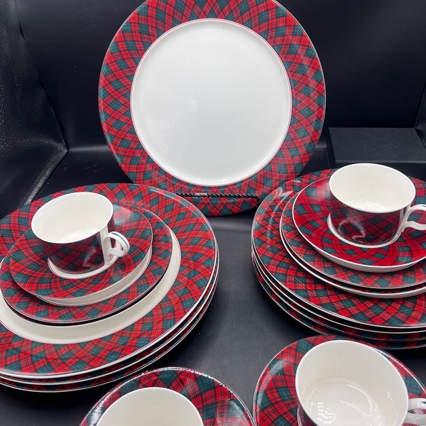 Plaid Tartan Plates - Etsy