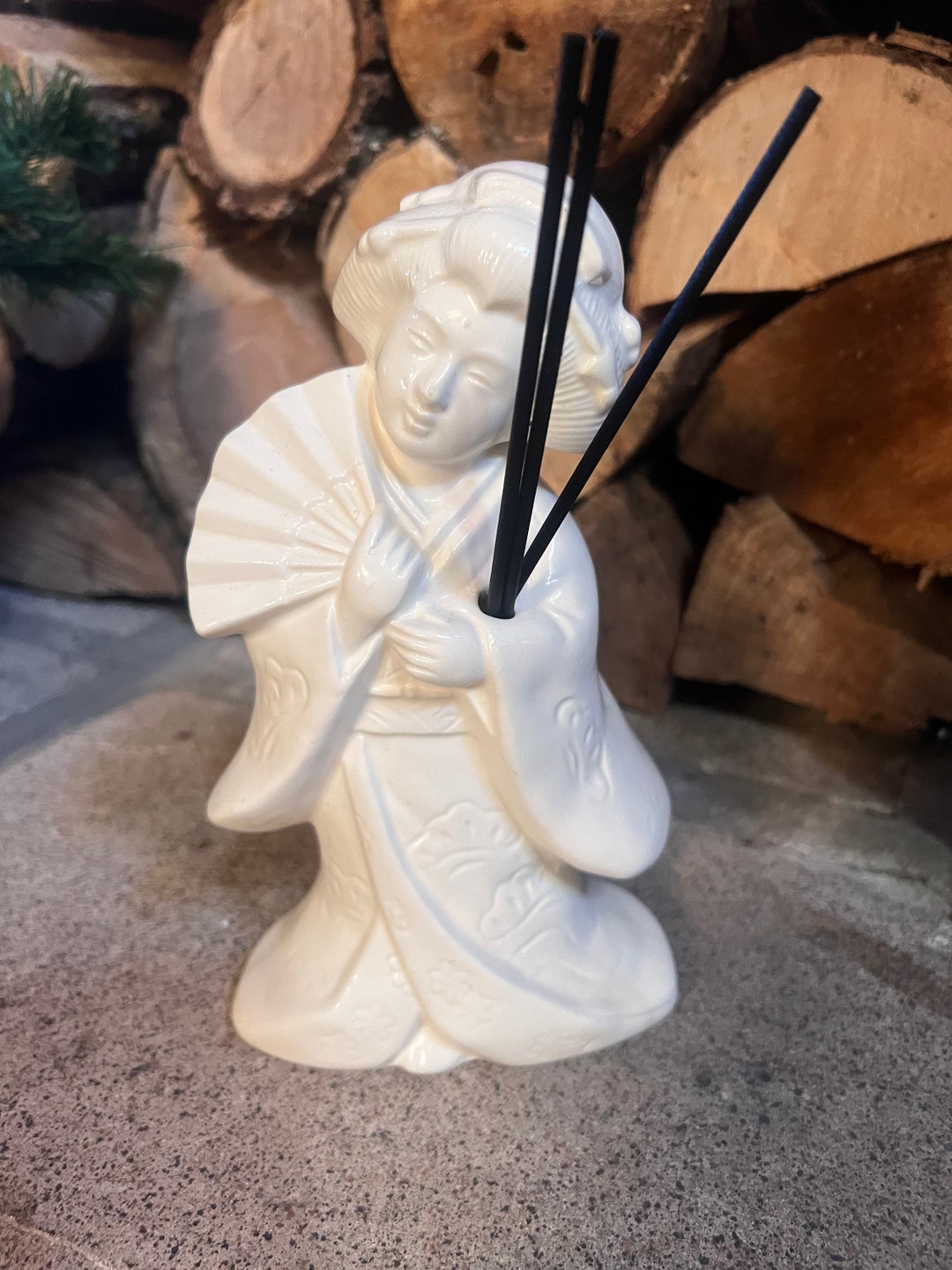 Vintage Benihana Geisha Girl Porcelain Planter / Figurine / Chopstick ...