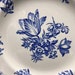 Rare Blue Floral Spode Plate - Etsy