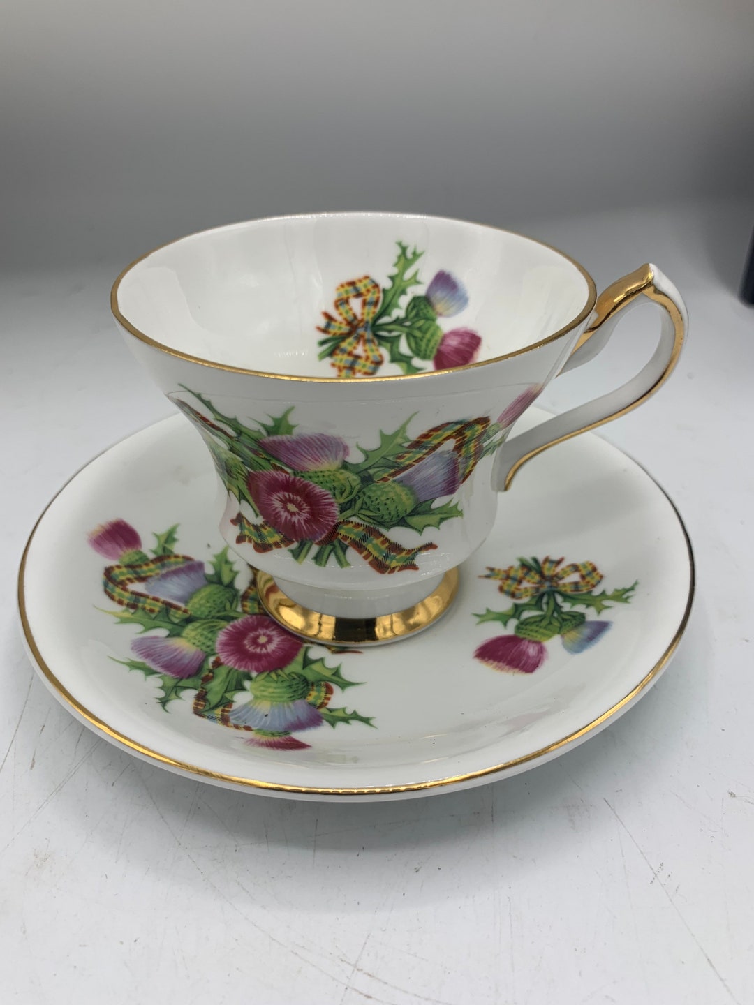Rare Royal Stuart Newfoundland Vintage Porcelain Tea Cup and Saucers ...