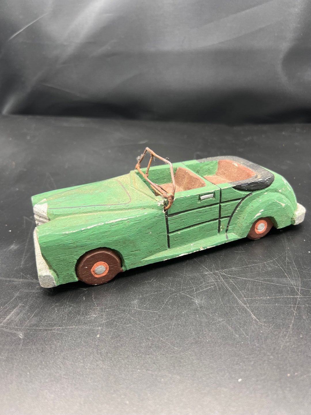 Vintage Primitive Hand Carved Wooden Car / Primitive Toy Car - Etsy