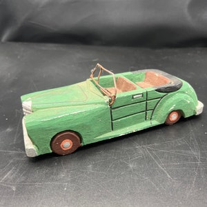 Vintage Primitive Hand Carved Wooden Car / Primitive Toy Car - Etsy
