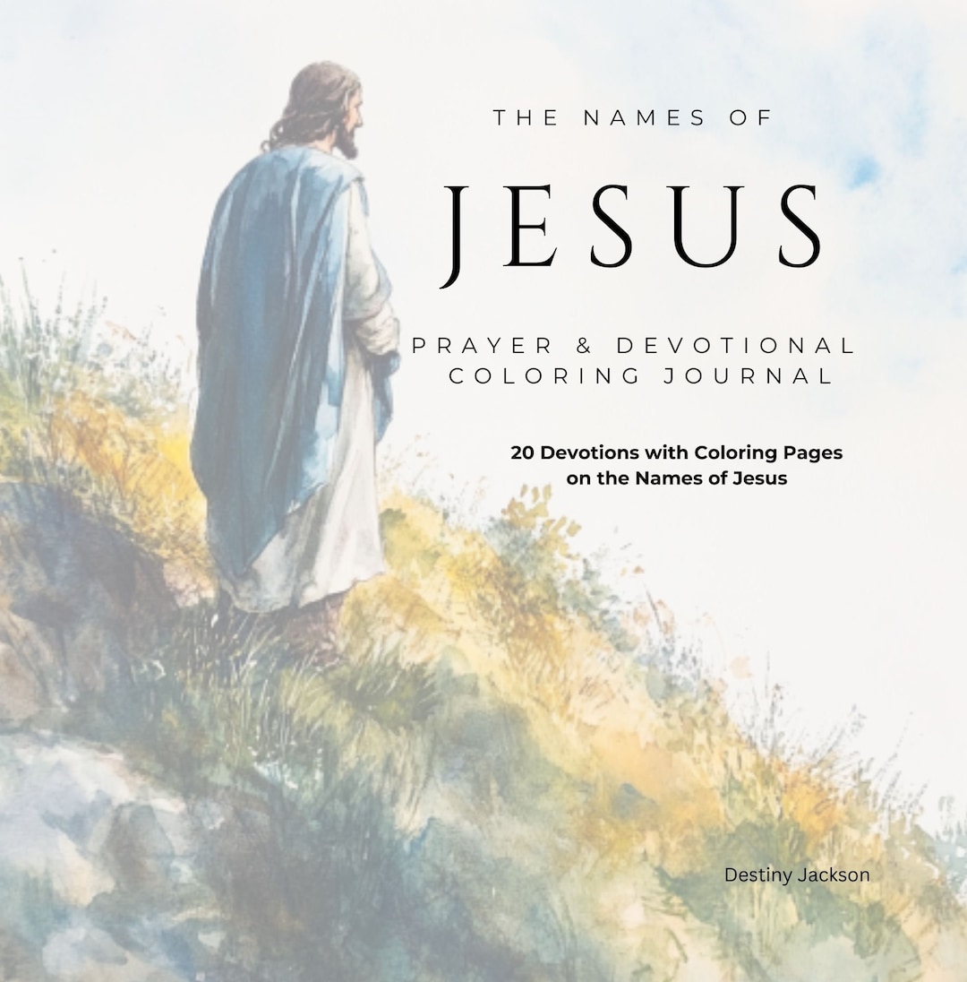 The Names of Jesus: Prayer and Devotional Coloring Journal - Etsy