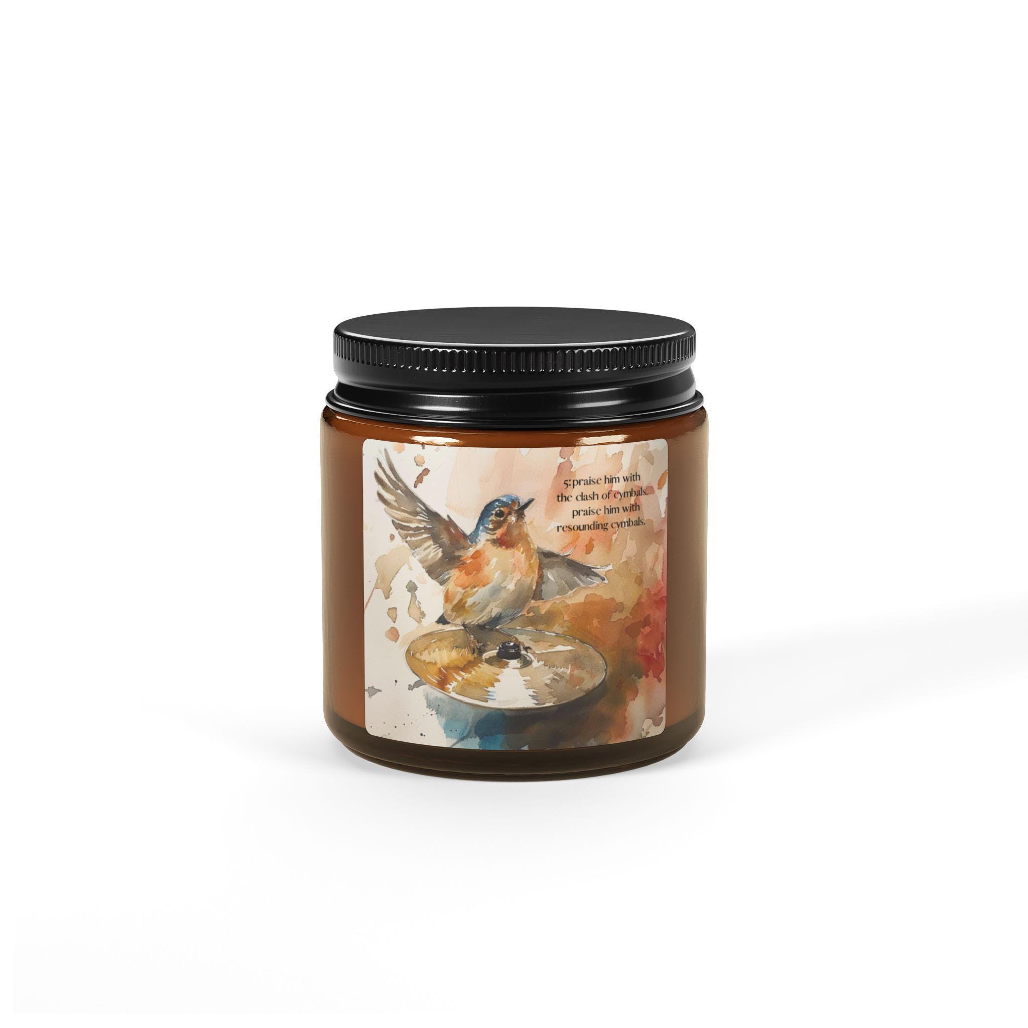 4oz Jars Scented Soy Candle multi-size, Amber Jar Resounding Praise - Etsy