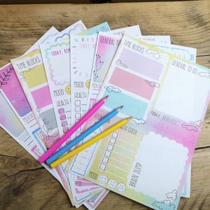 30 Day Bright Mindfulness Journal Pages, Brain Dump Book or ...