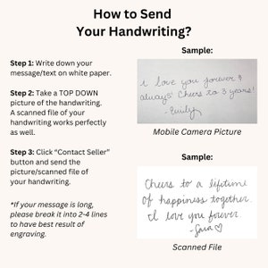 Custom Etched Handwriting Rock Glass - Engrave Your Handwritten Message ...