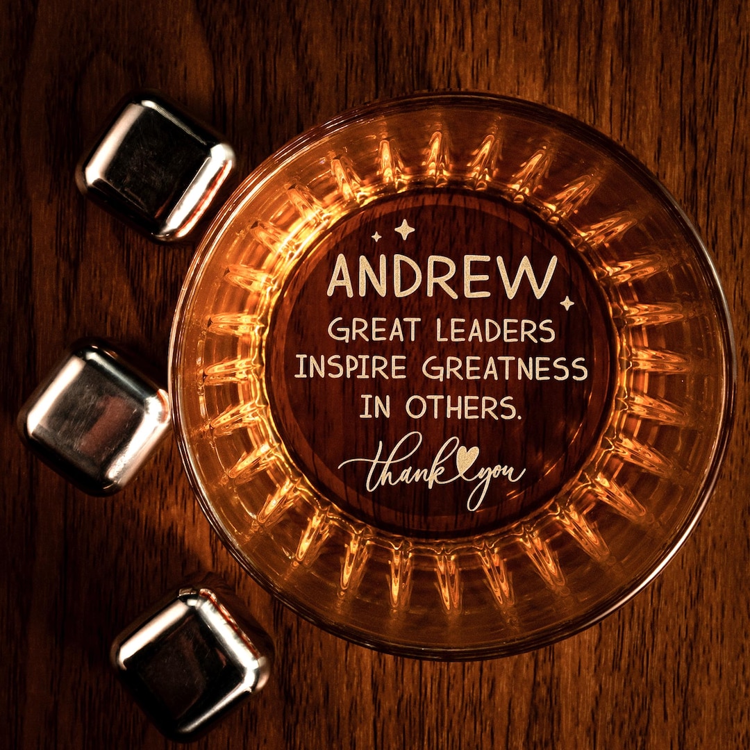 Personalized Leader Thank You Gift for Him - Great Leaders Inspire ...