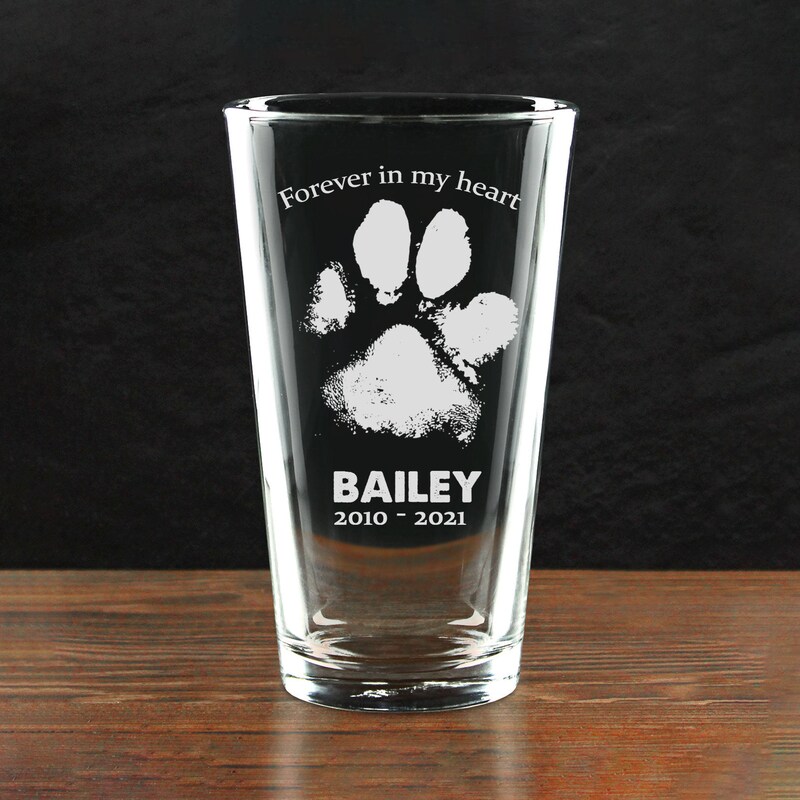 Glass Paw Print - Etsy