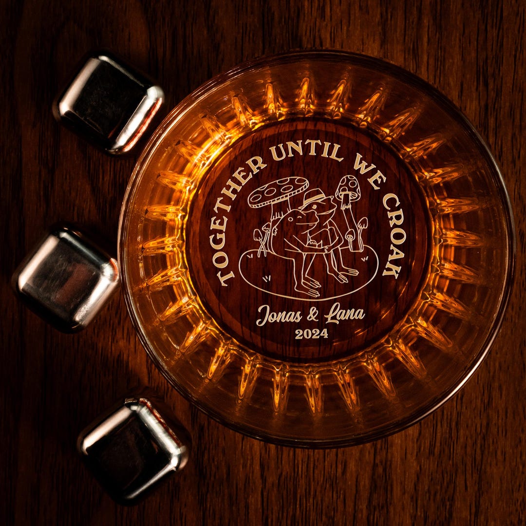 Custom Valentines Day Gifts for Couple Together Until We Croak Whiskey ...