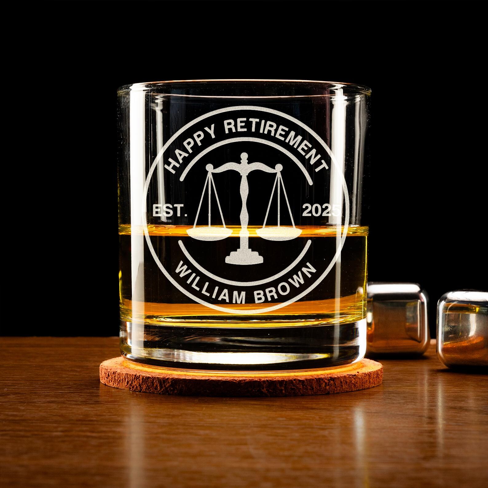 Personalized Retirement Gifts for Lawyer - Custom Thank You Whiskey ...
