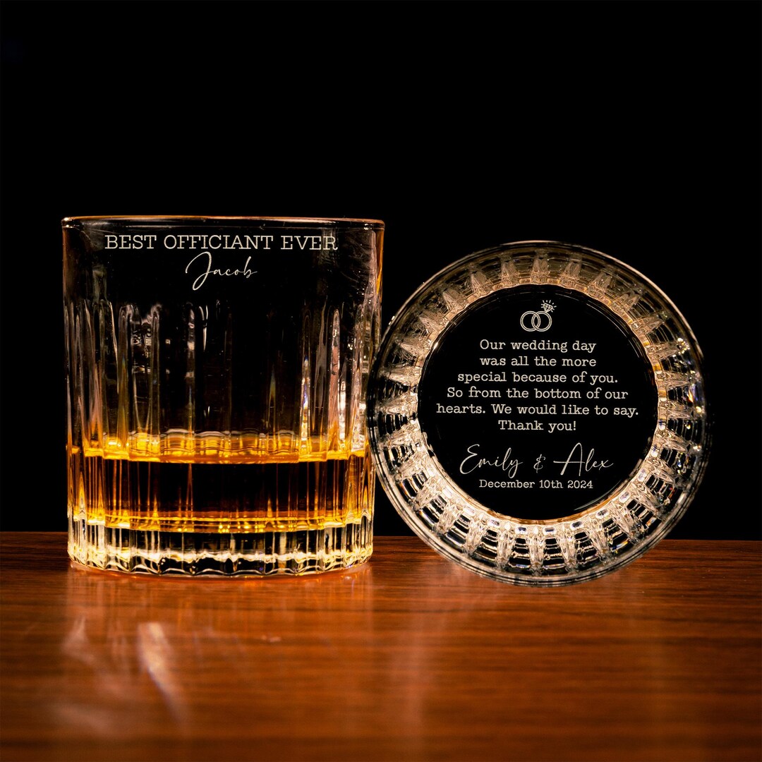 Personalized Wedding Gift for Officiant - Custom Best Officiant Ever ...