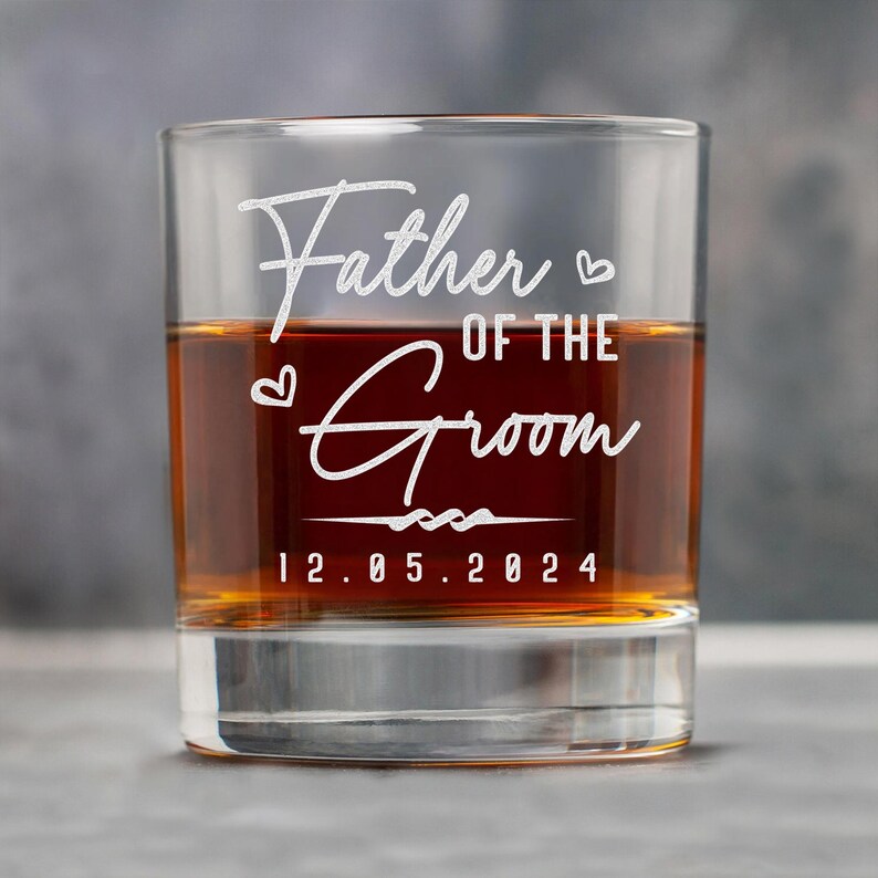 Personalized Father of the Bride Gifts - Custom Pint Glass Groom to Dad ...